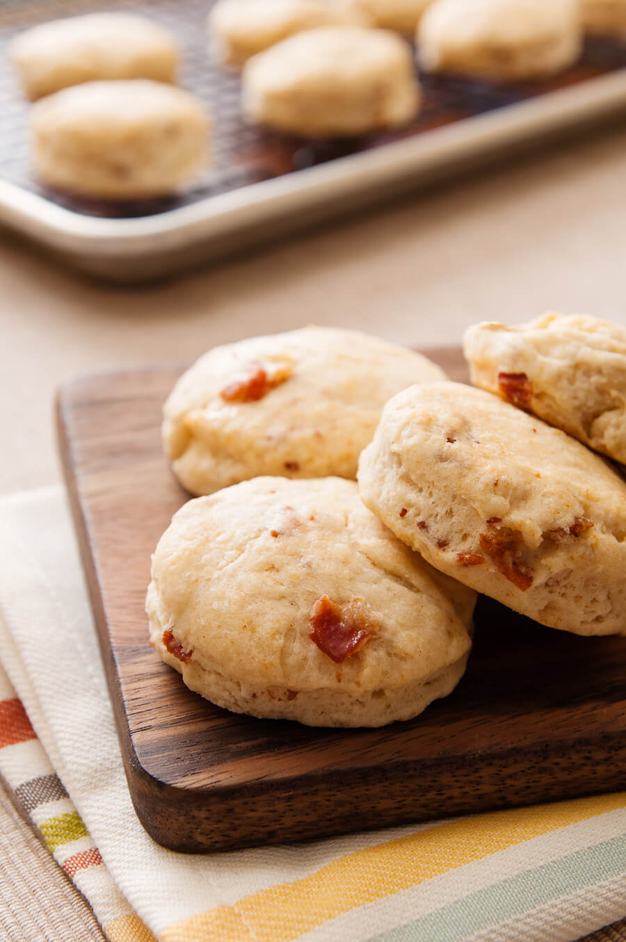 Smoked Bacon Biscuits - Clabber Girl